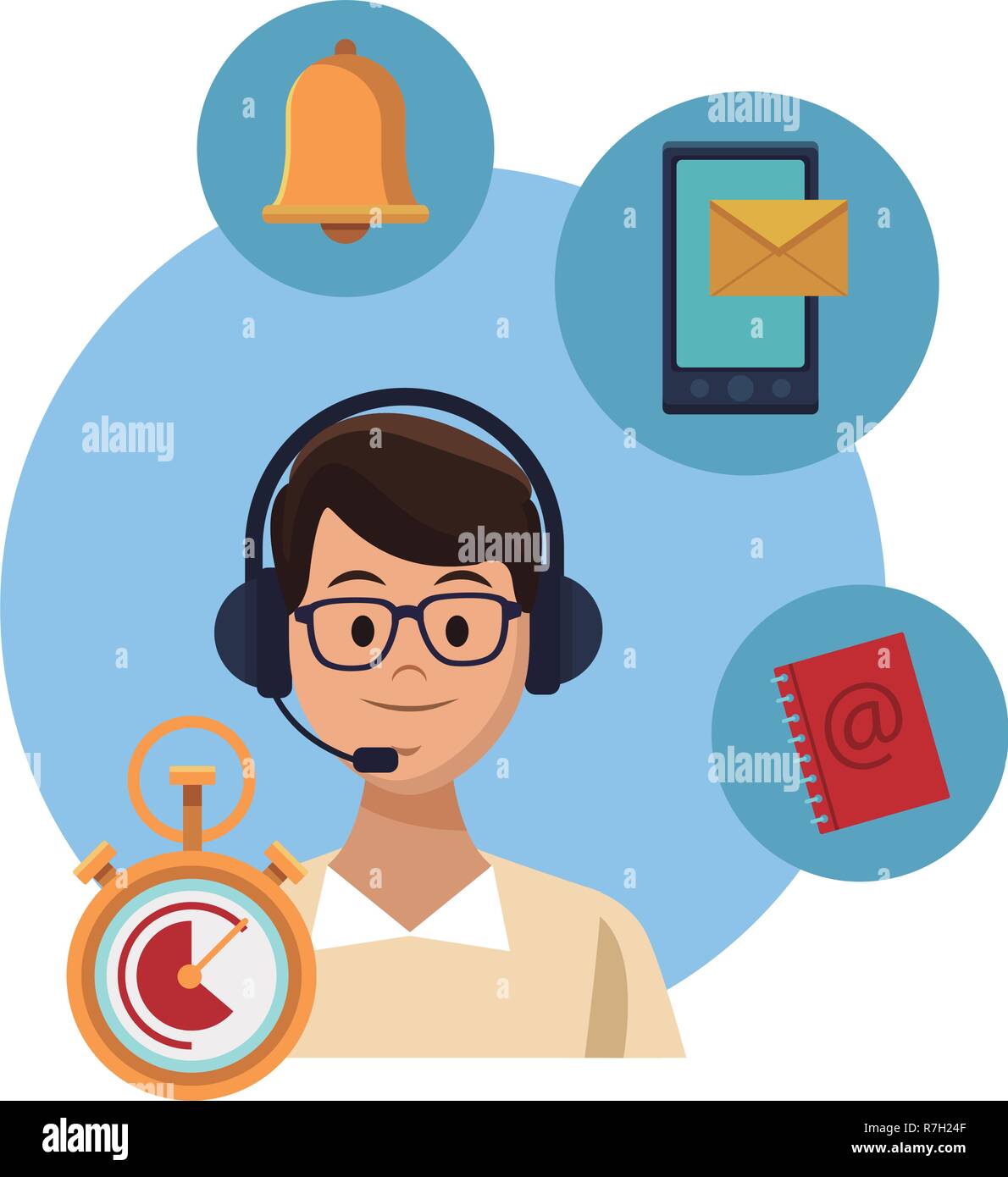 costumer services assistant Stock Vector Image & Art - Alamy