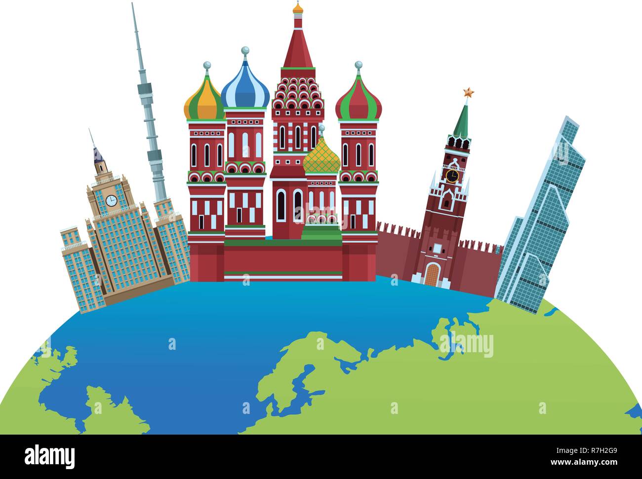 russian relevant buildings Stock Vector Image & Art - Alamy