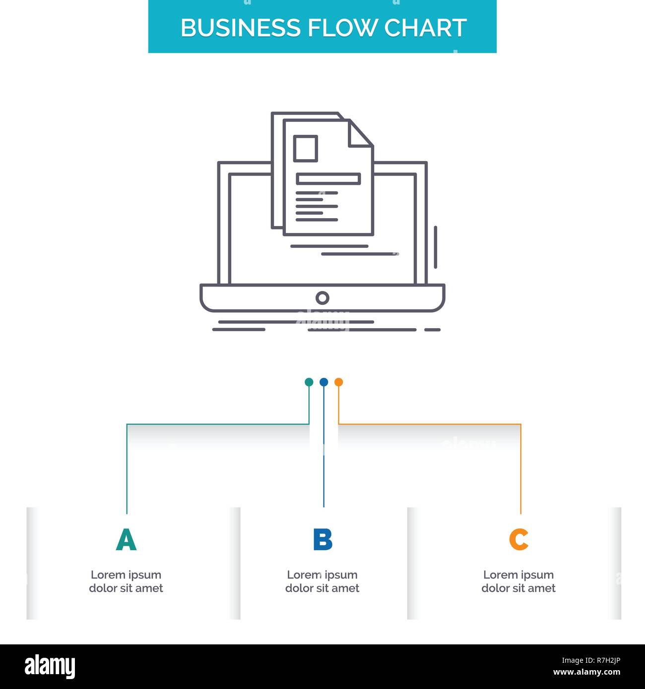 Laptop flow chart Stock Vector Images - Alamy