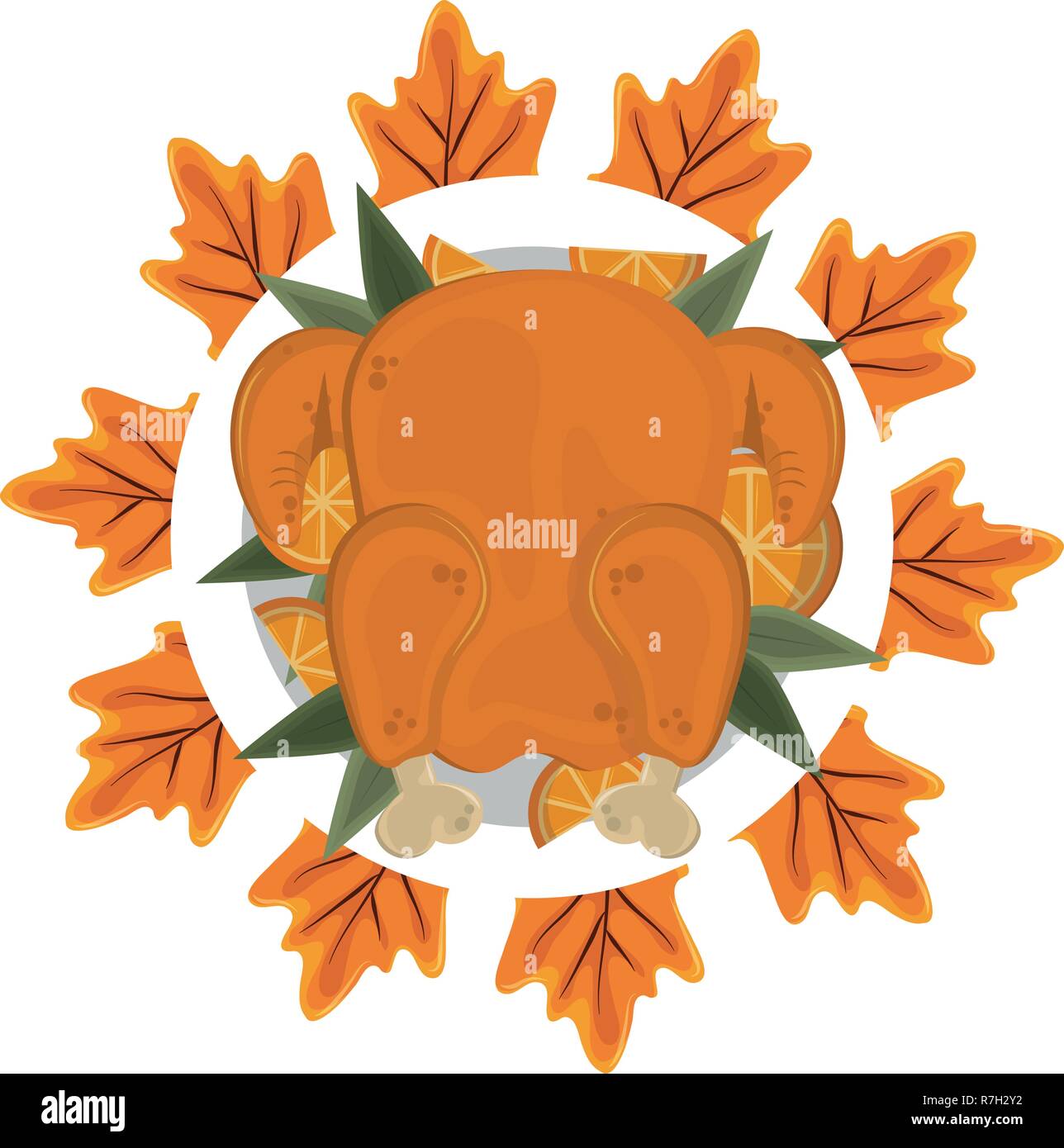 thanksgiving roasted turkey Stock Vector Image & Art - Alamy