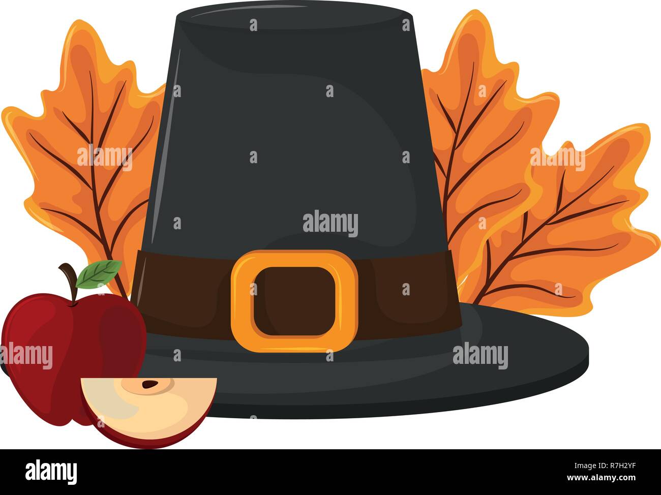thanksgiving day pilgrim hat Stock Vector Image & Art - Alamy