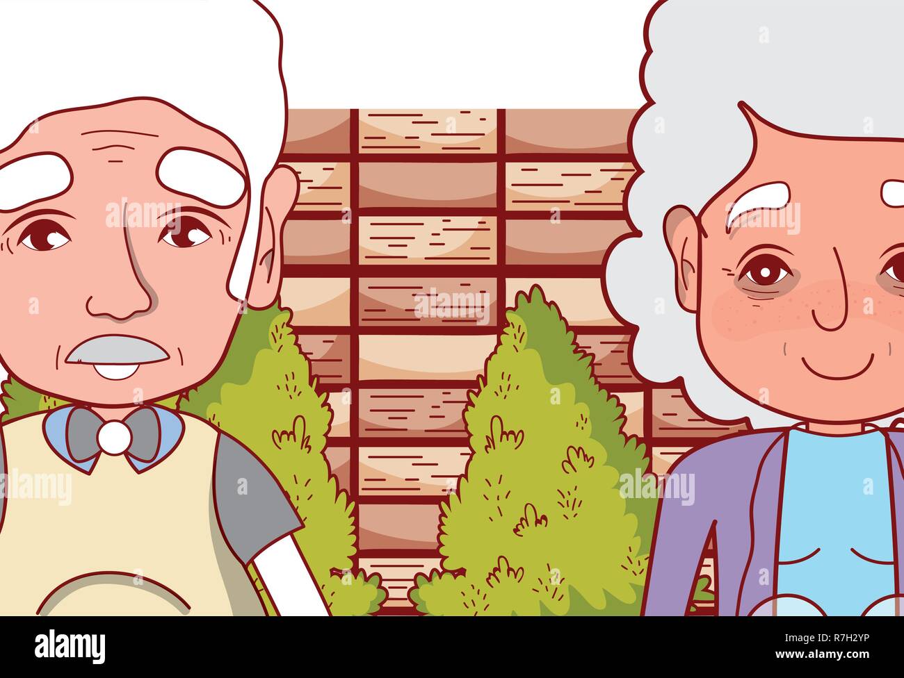 cute grandparents couple cartoon Stock Vector Image & Art - Alamy
