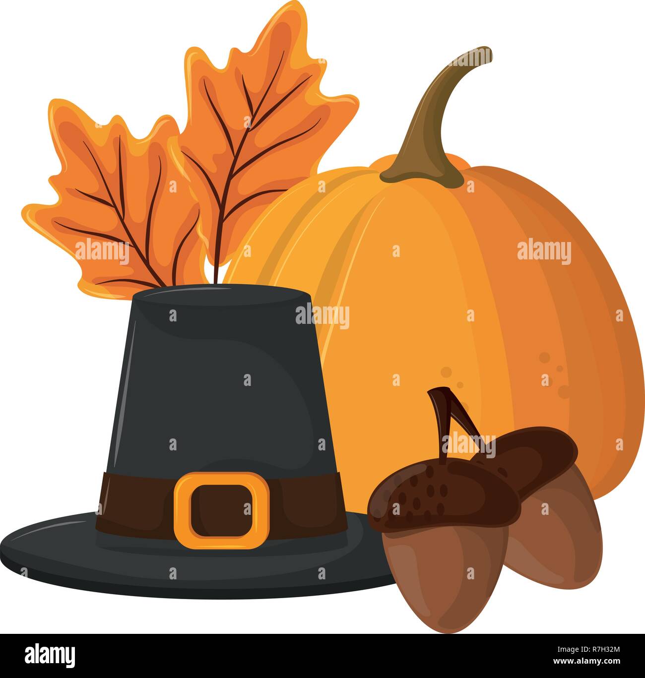 thanksgiving day pilgrim hat Stock Vector Image & Art - Alamy