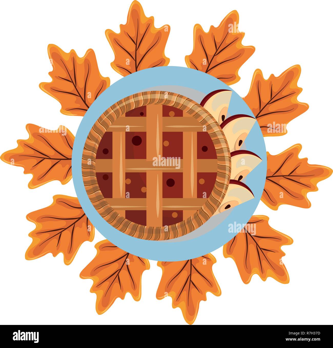 thanksgiving apple pie Stock Vector Image & Art - Alamy
