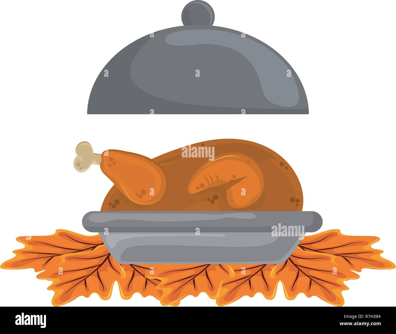 thanksgiving roasted turkey Stock Vector Image & Art - Alamy