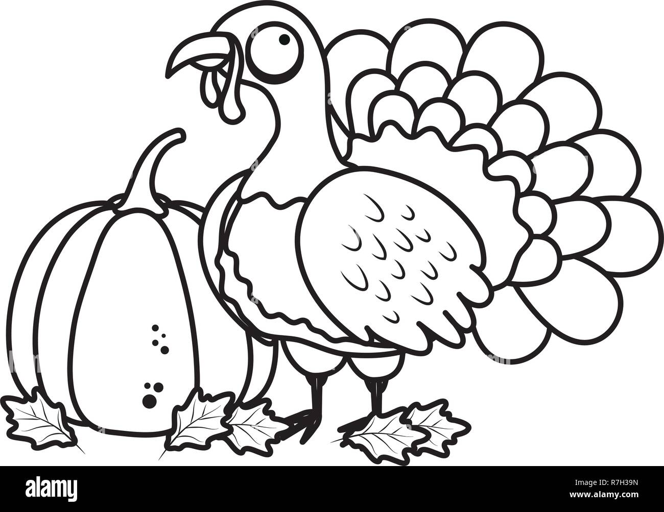 Public Domain Thanksgiving Clipart To Color