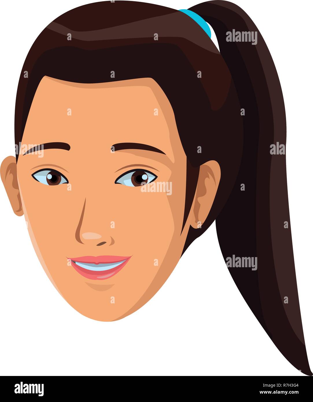 woman only face Stock Vector Image & Art - Alamy