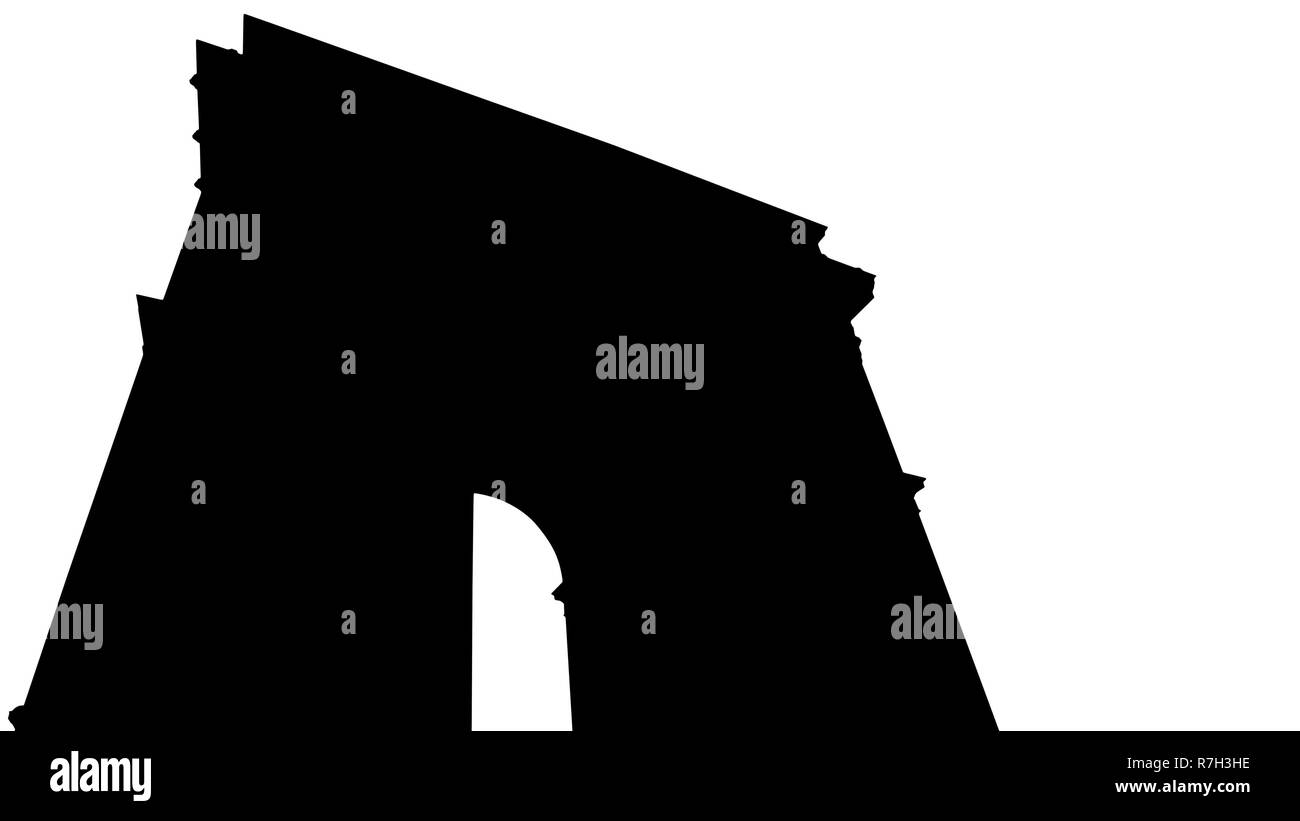 Silhouette de monument Black and White Stock Photos & Images - Alamy