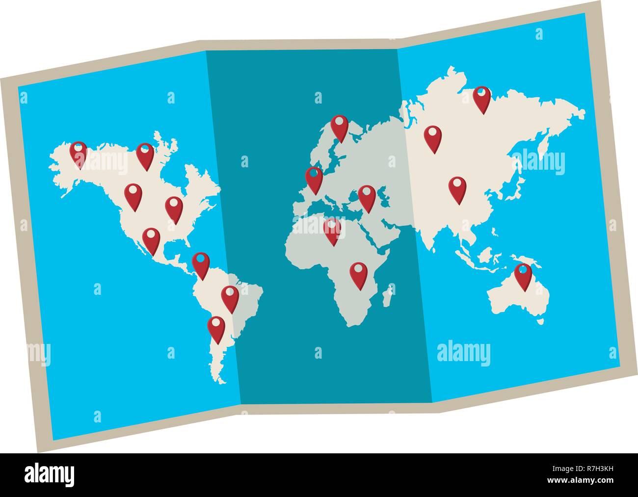 world map icon Stock Vector Image & Art - Alamy