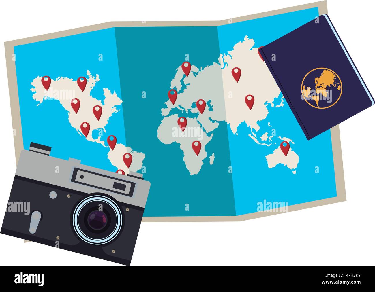 Photographic map Stock Vector Images - Alamy