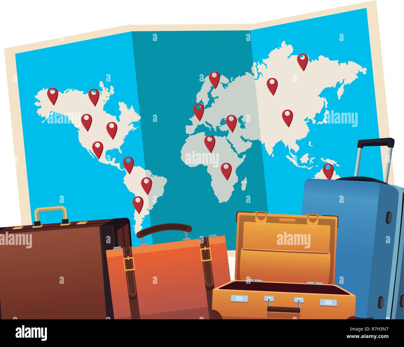 travel briefcase icon Stock Vector Image & Art - Alamy