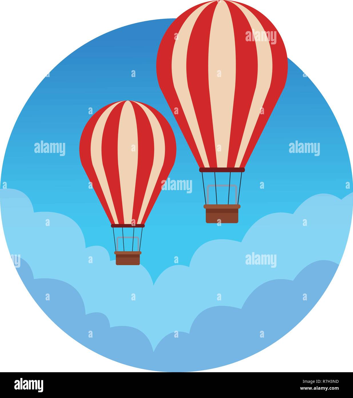 Hot air balloon navigation Stock Vector Images - Alamy
