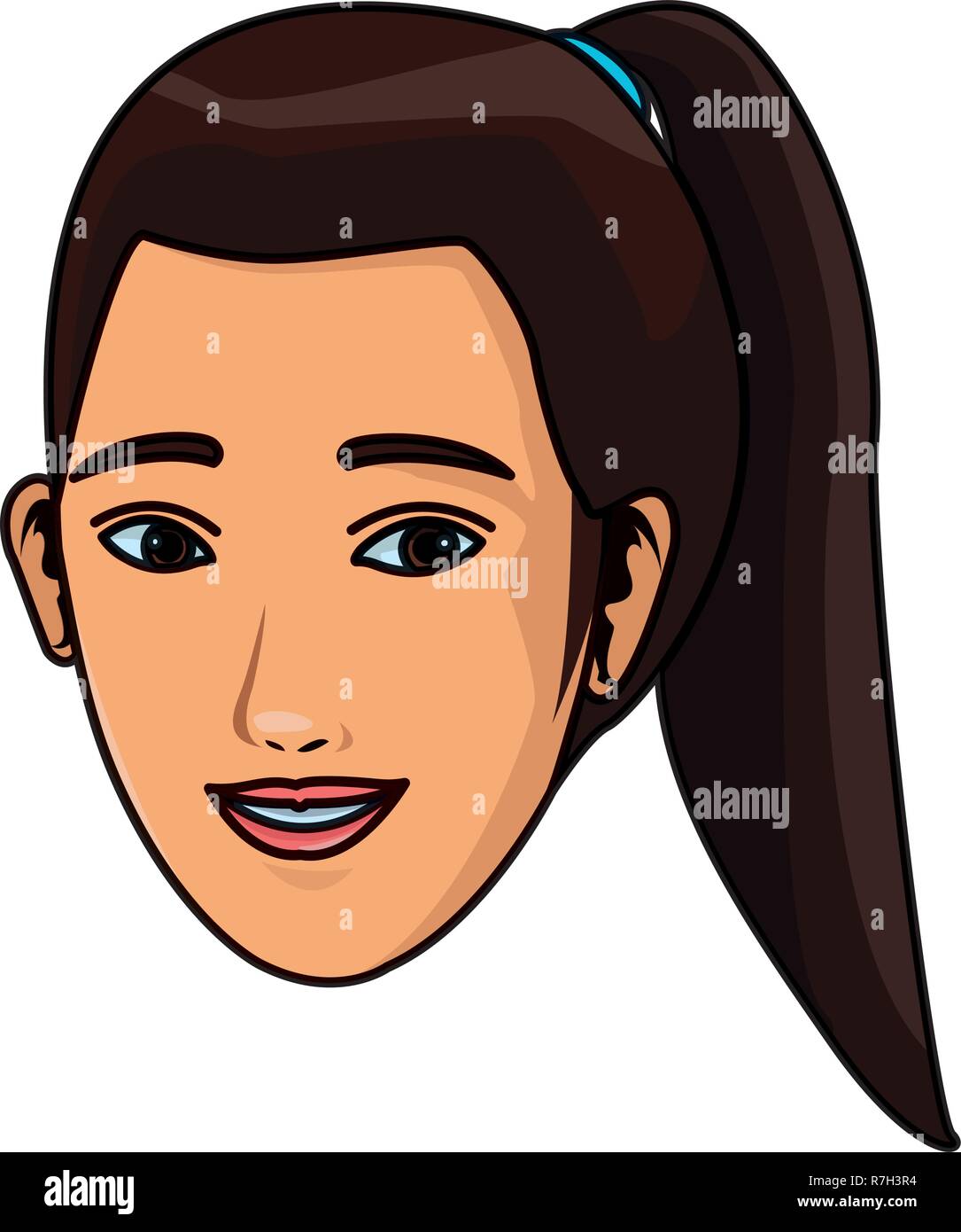 woman only face Stock Vector Image & Art - Alamy