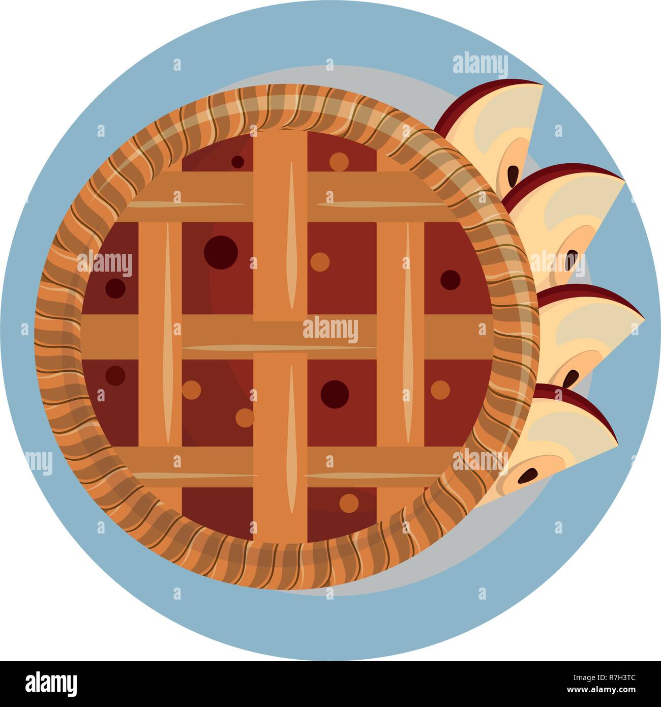 Poultry pie Stock Vector Images - Alamy