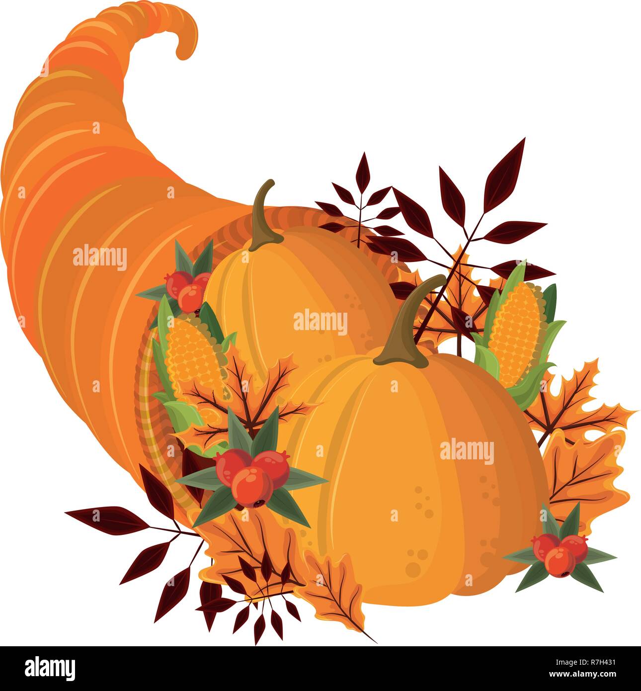 Thanksgiving table above Stock Vector Images - Alamy