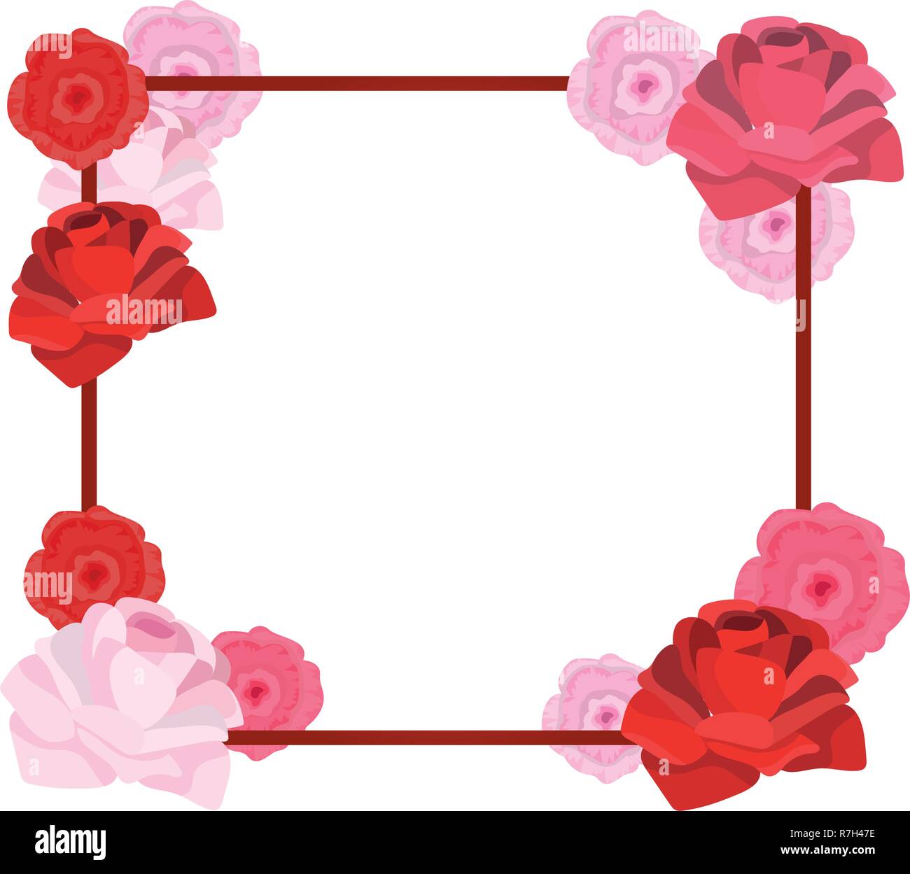 cute roses cartoon Stock Vector Image & Art - Alamy