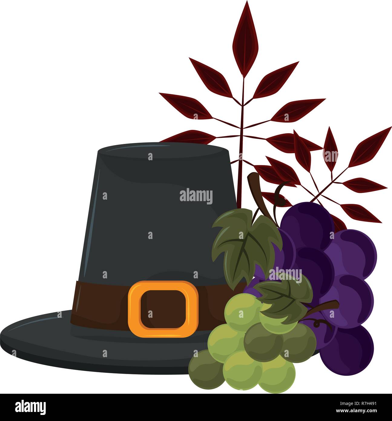 thanksgiving day pilgrim hat Stock Vector Image & Art - Alamy