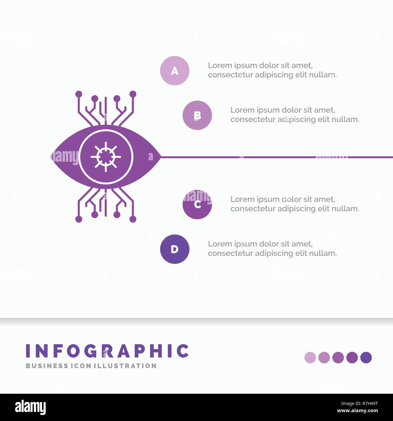 Infographic template design human eye hi-res stock photography and ...