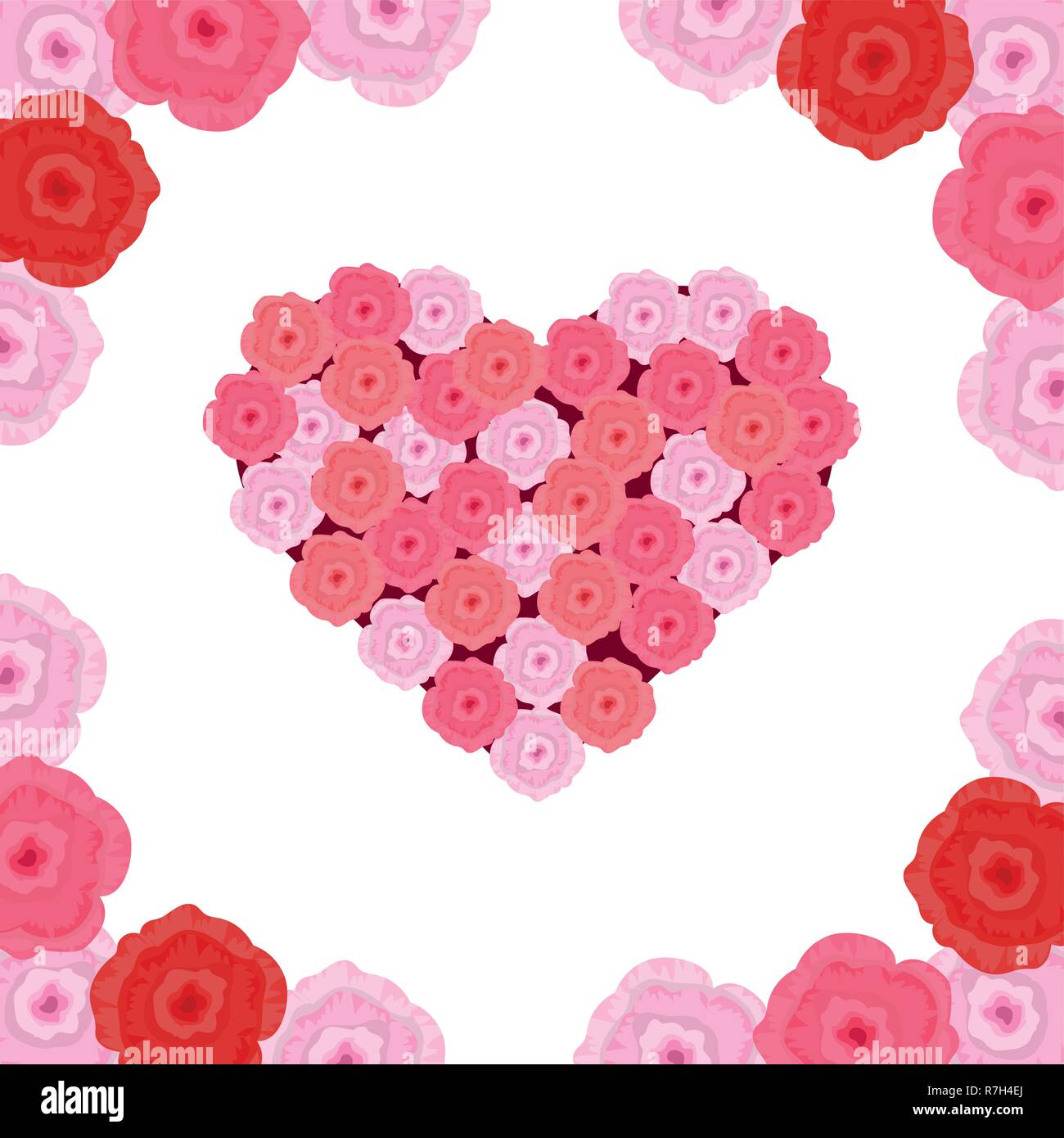 cute roses pattern cartoon Stock Vector Image & Art - Alamy
