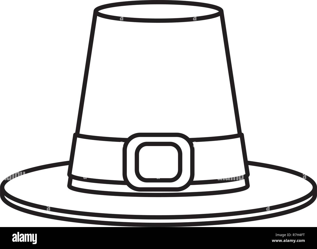 thanksgiving day pilgrim hat Stock Vector Image & Art - Alamy