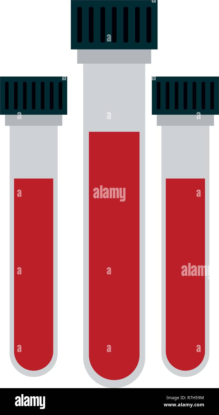 Blood test concept tubes Stock Vector Images - Alamy