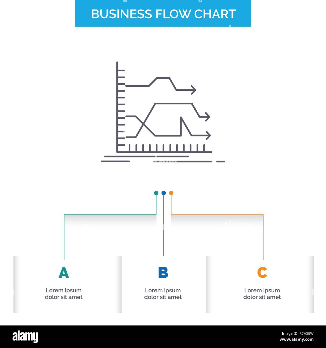 Line chart upward arrows Stock Vector Images - Alamy