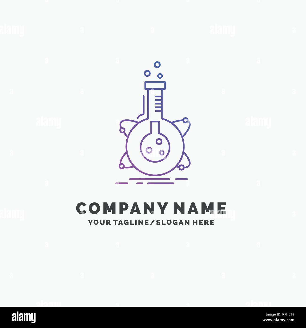 Test tube liquid purple Stock Vector Images - Alamy