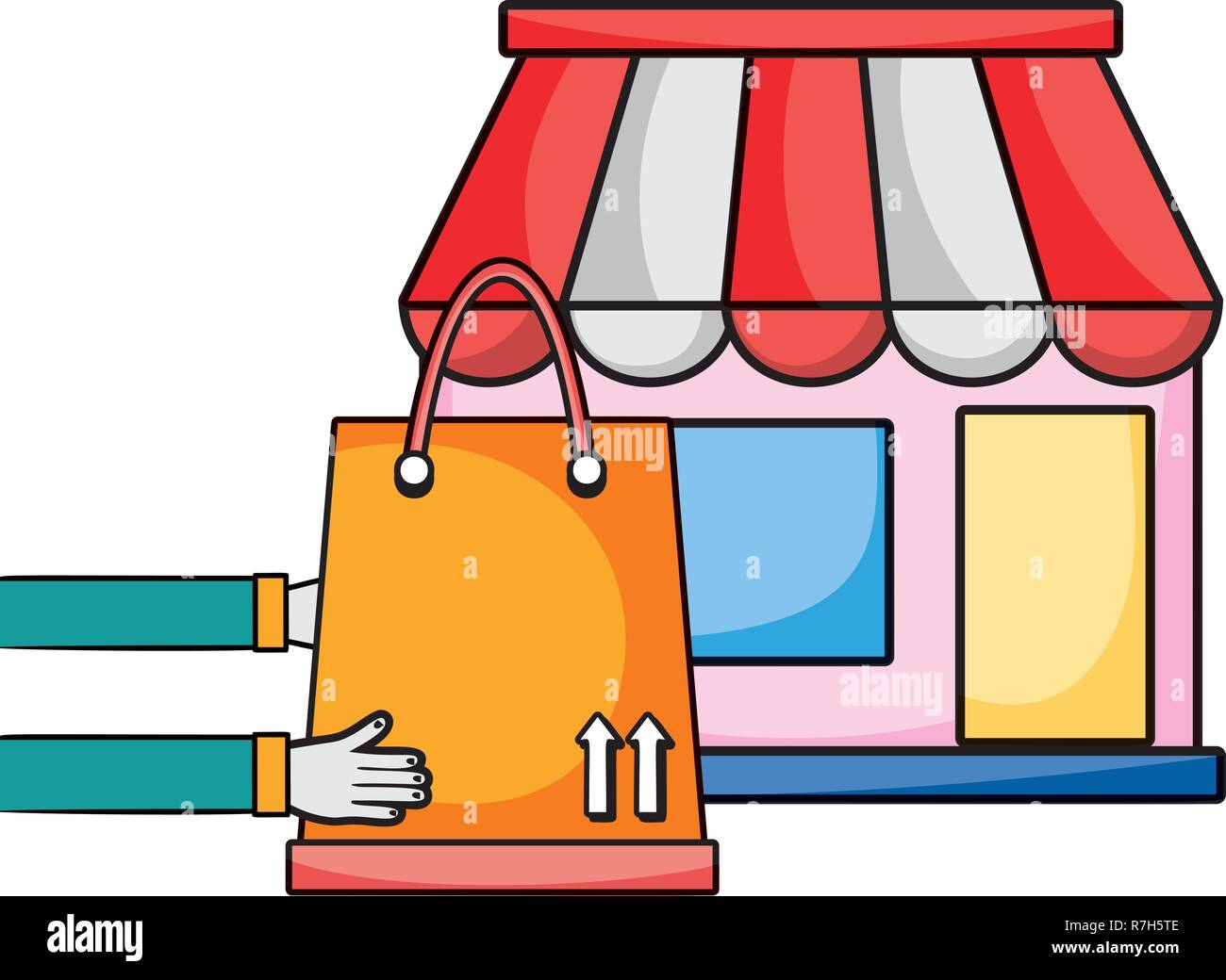 Delivery service cartoon Stock Vector Image & Art - Alamy