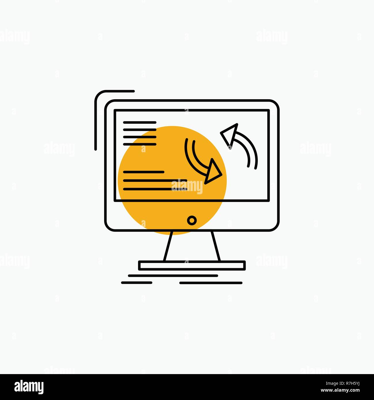 Computer sync Stock Vector Images - Alamy