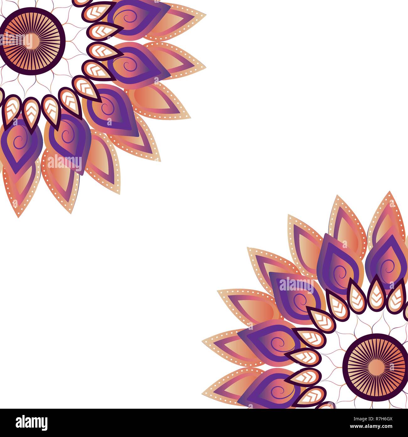 Mandala frame background Stock Vector Image & Art - Alamy