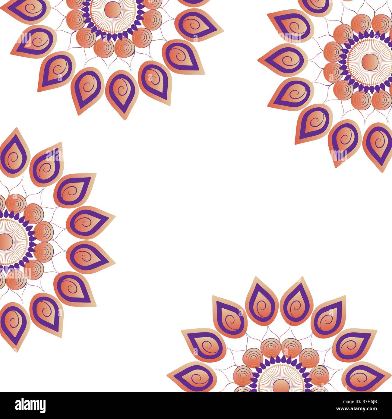 Mandala frame background Stock Vector Image & Art - Alamy