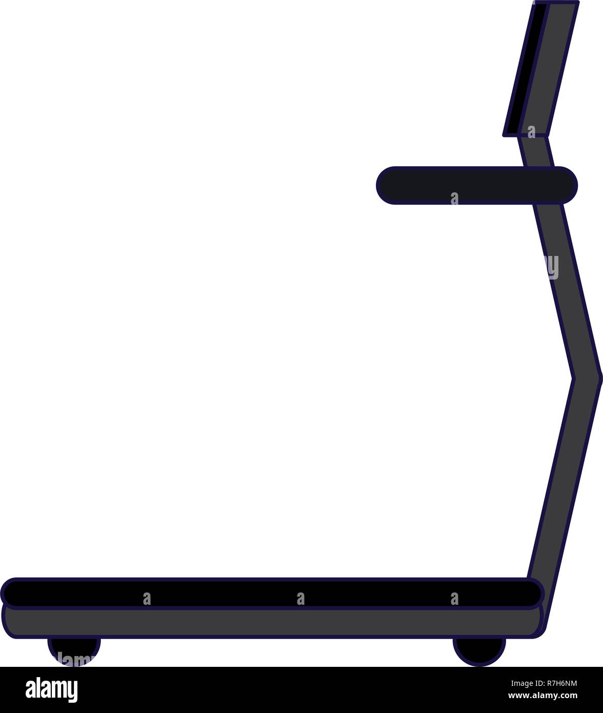 Gym and running machine Stock Vector Images - Alamy