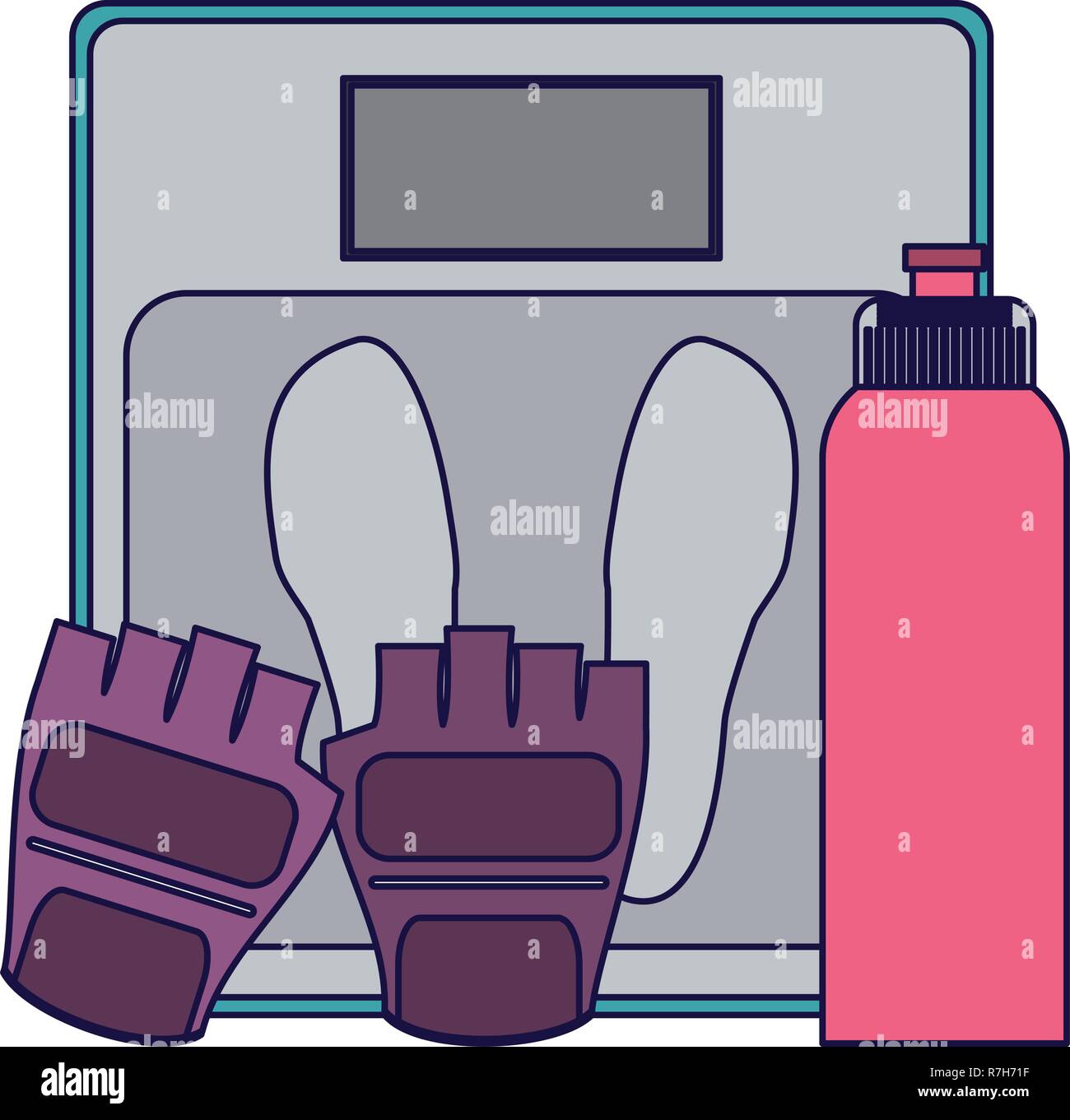 Gym and fitness elements Stock Vector Image & Art - Alamy