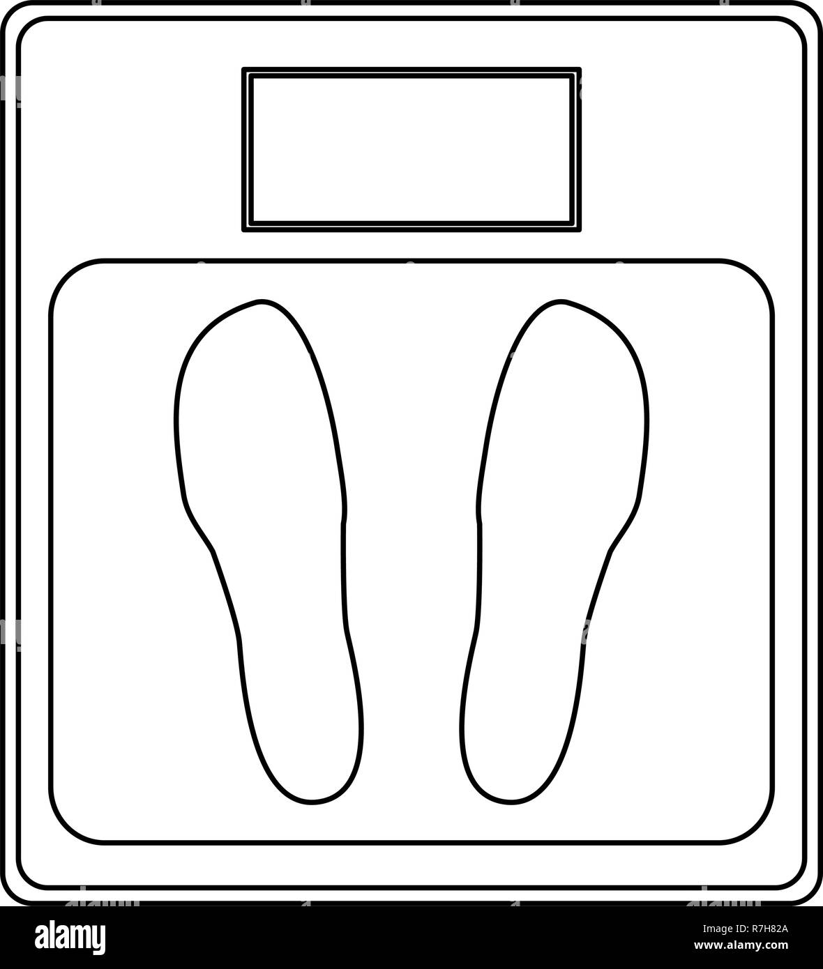 Body balance scale black and white Stock Vector Image & Art - Alamy