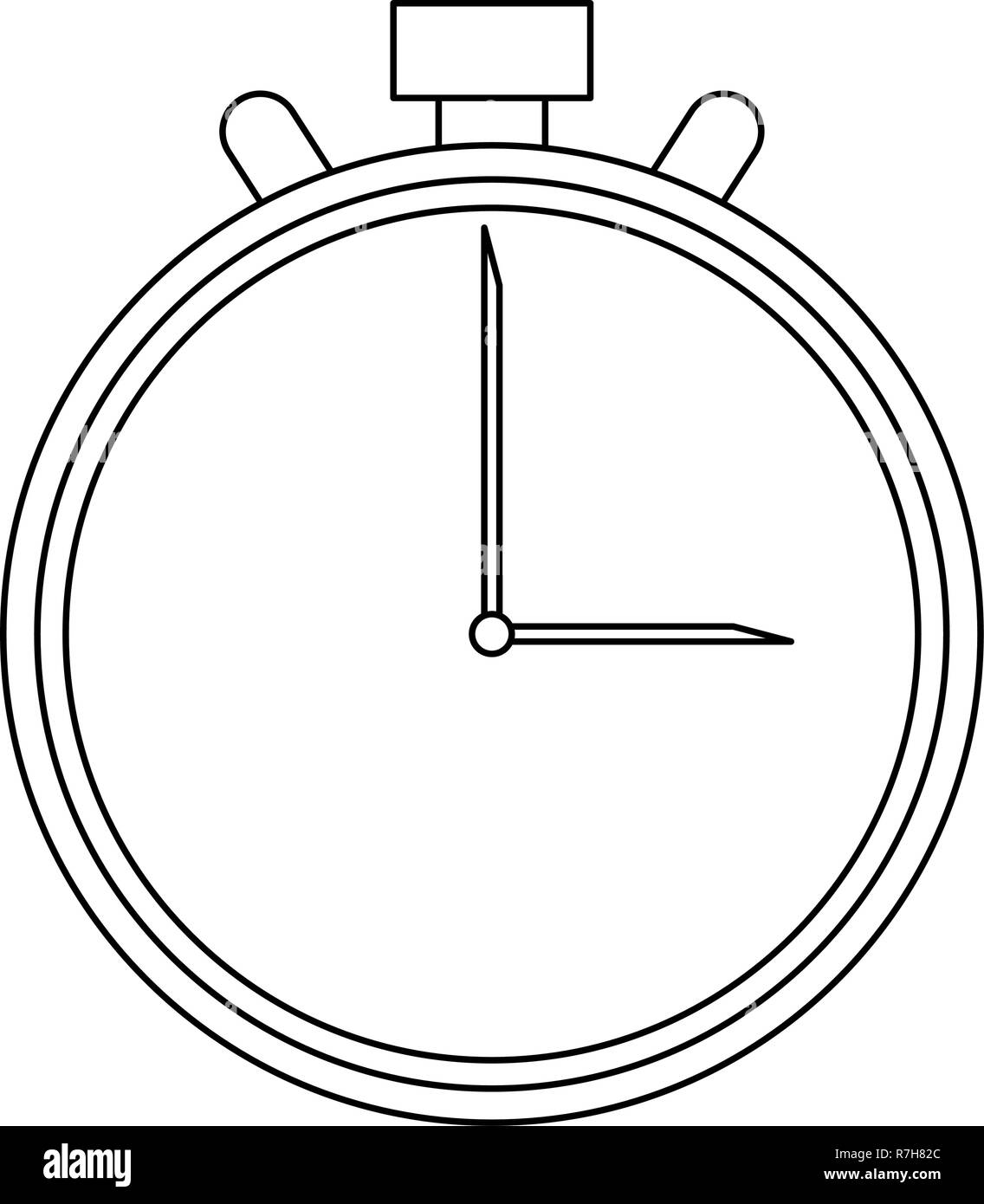 White clockwork timer Black and White Stock Photos & Images - Alamy