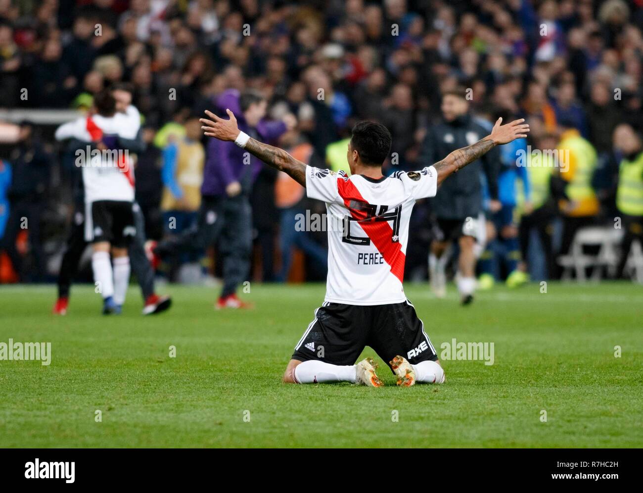 River Plate players celebrates victory in the Copa Libertadores final ...