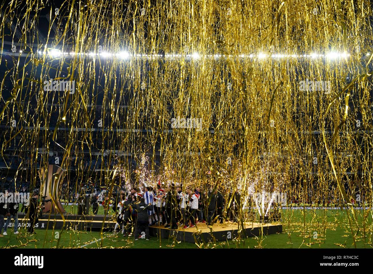 River Plate players celebrates victory in the Copa Libertadores final ...