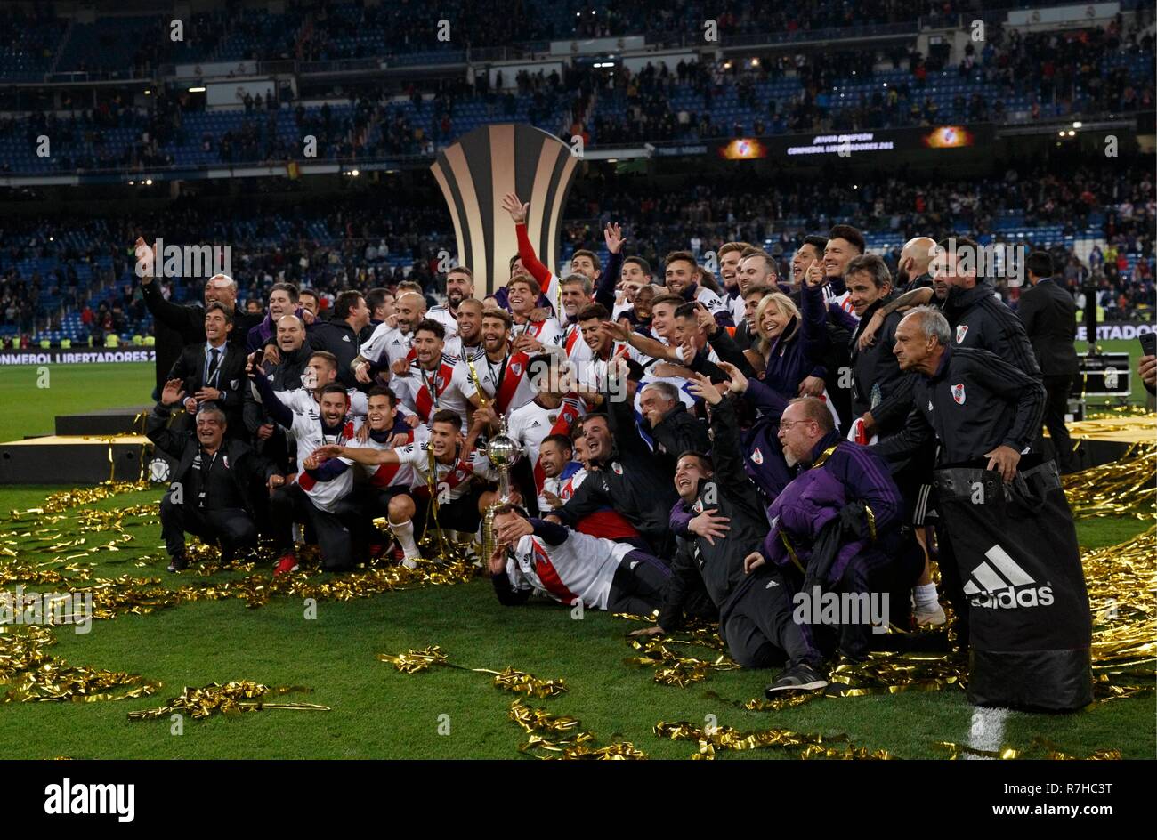 River Plate players celebrates victory in the Copa Libertadores final ...