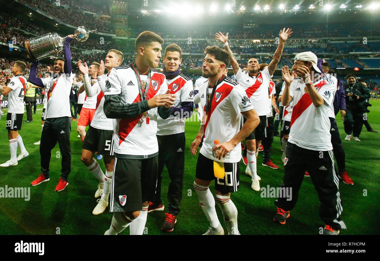 Players of River Plate celebrates after they won the Finals of Copa ...