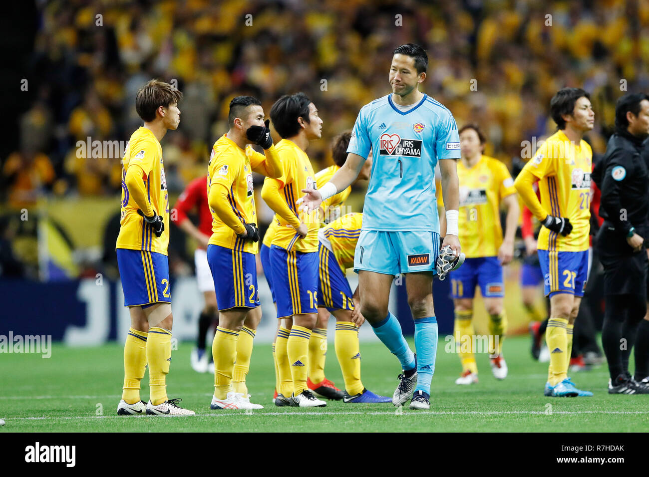 Saitama, Japan. 9th Dec, 2018. Vegalta Sendai team group (Vegalta ...