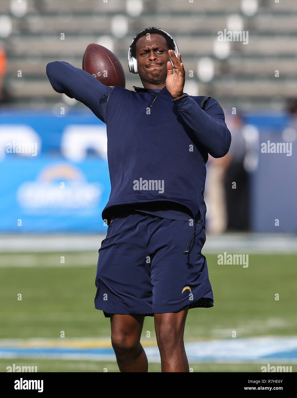 Carson, California, USA. 9th Dec 2018. Los Angeles Chargers quarterback ...