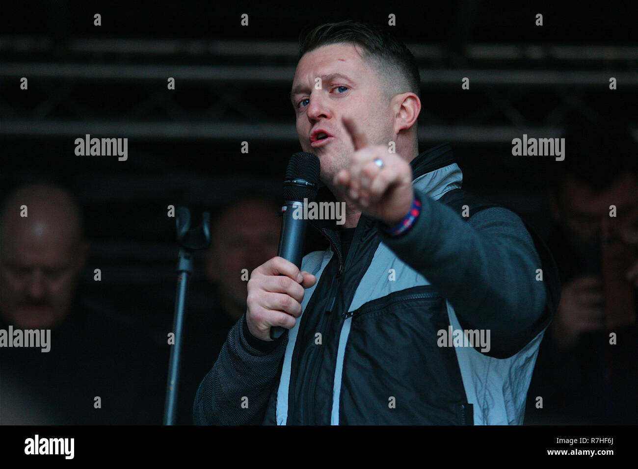 London, UK. 09th Dec, 2018. Tommy Robinson on the Brexit Betrayed Rally ...