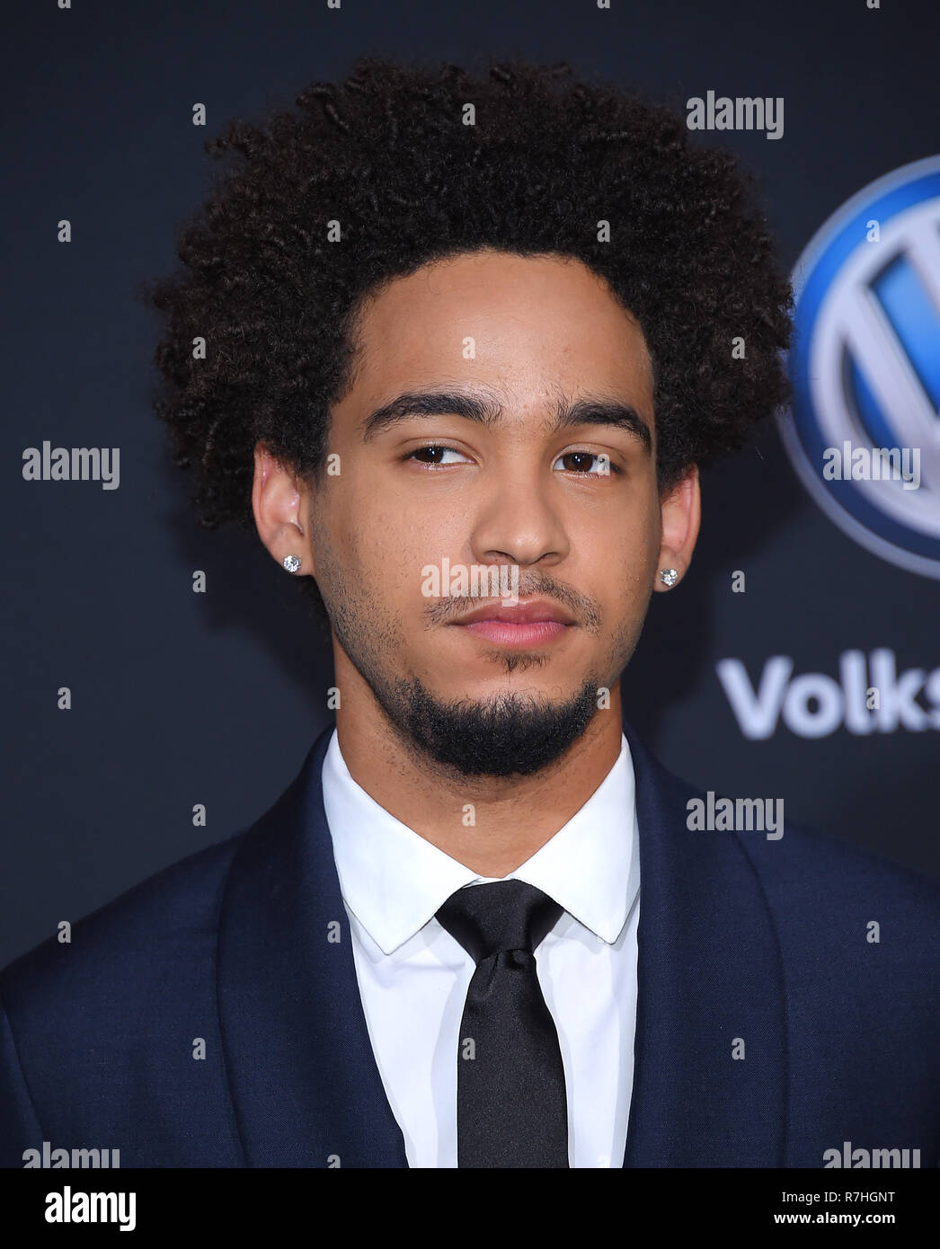 Hollywood, California, USA. 9th Dec, 2018. Jorge Lendeborg Jr. arrives ...