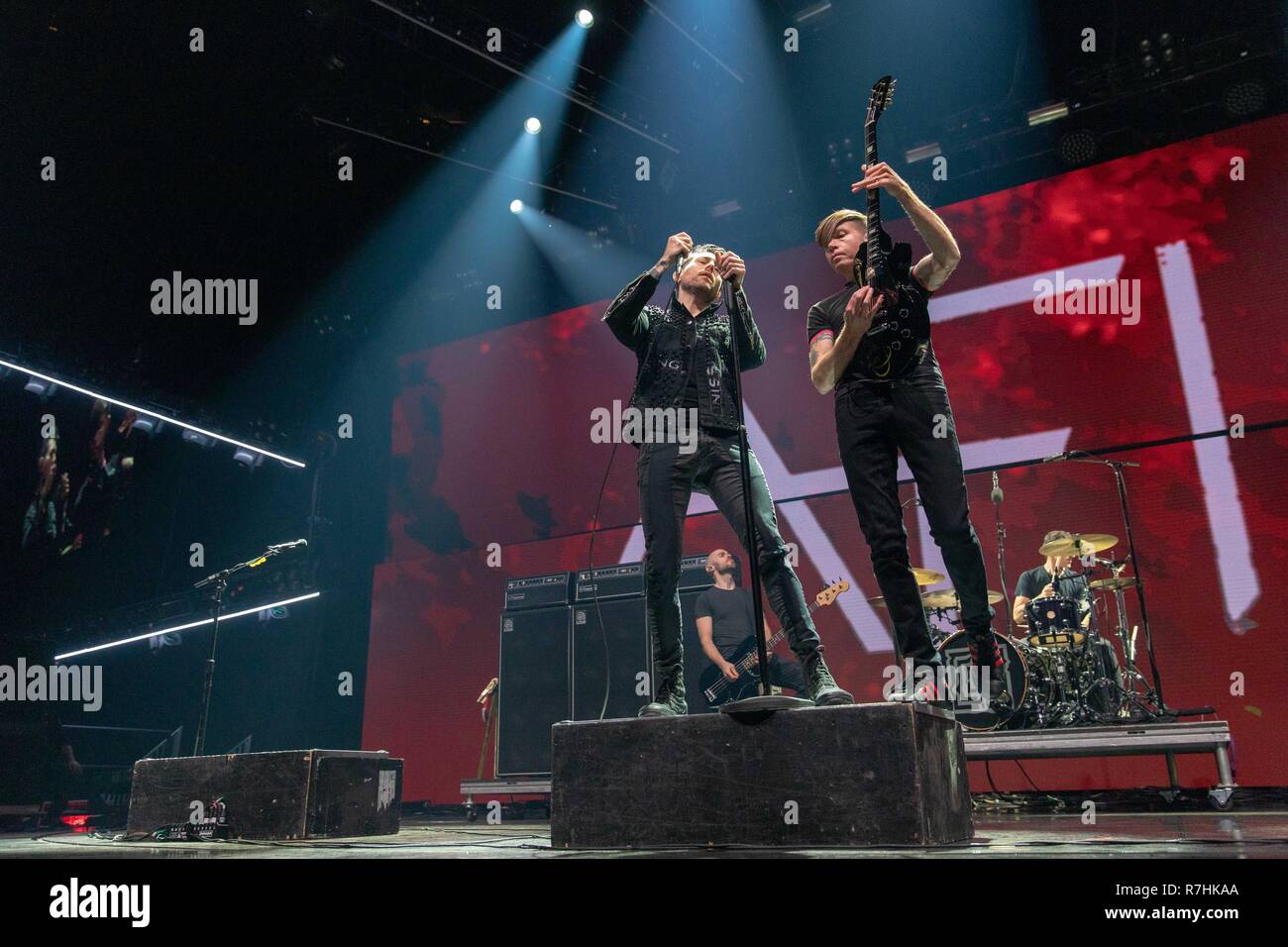 Inglewood, California, USA. 8th Dec, 2018. DAVEY HAVOK, JADE PUGET and ...