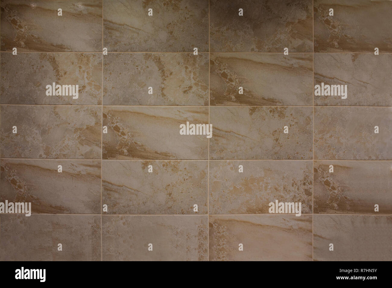 Wall texture with beige tiles. Grunge background with grey blocks Stock ...