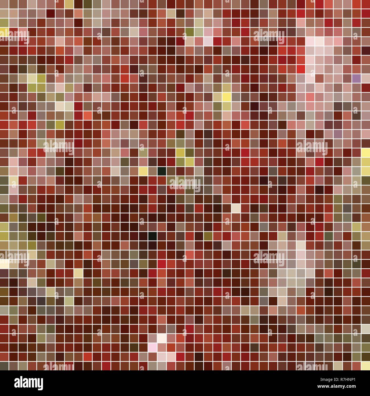 abstract vector square pixel mosaic background - red Stock Vector Image ...