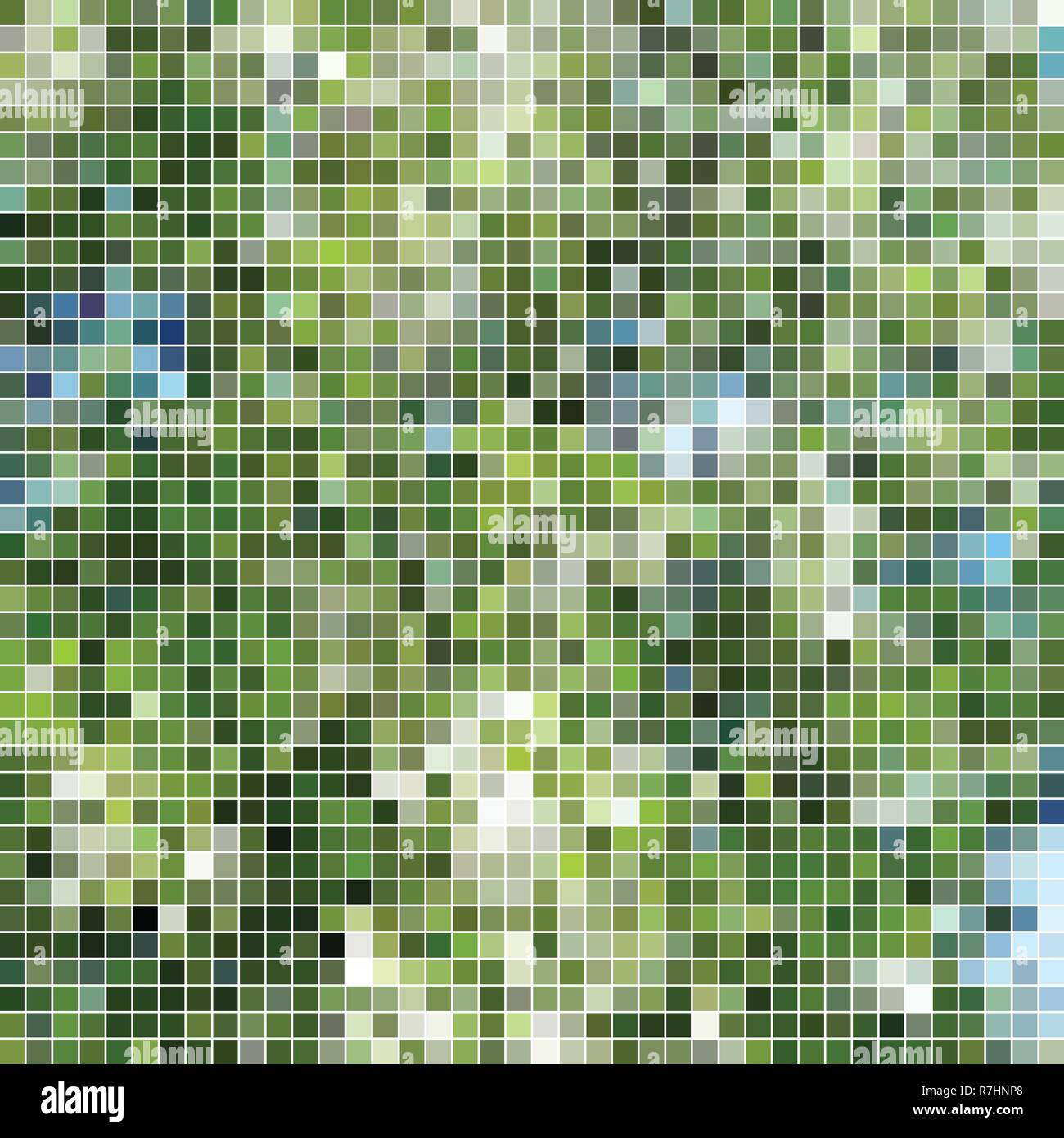 abstract vector square pixel mosaic background - green Stock Vector ...