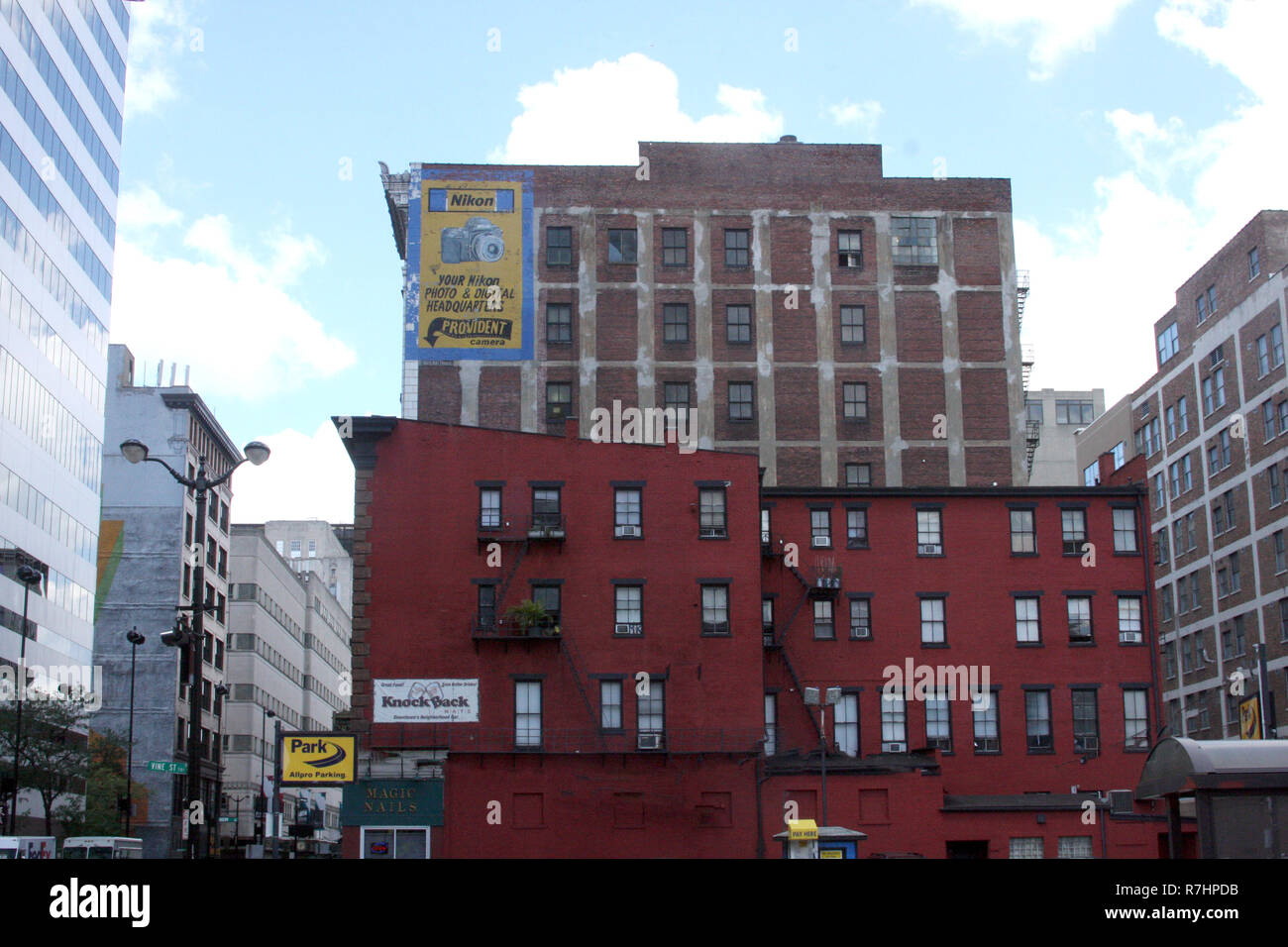 Old brick buildings in downtown Cincinnati, Ohio, USA Stock Photo - Alamy