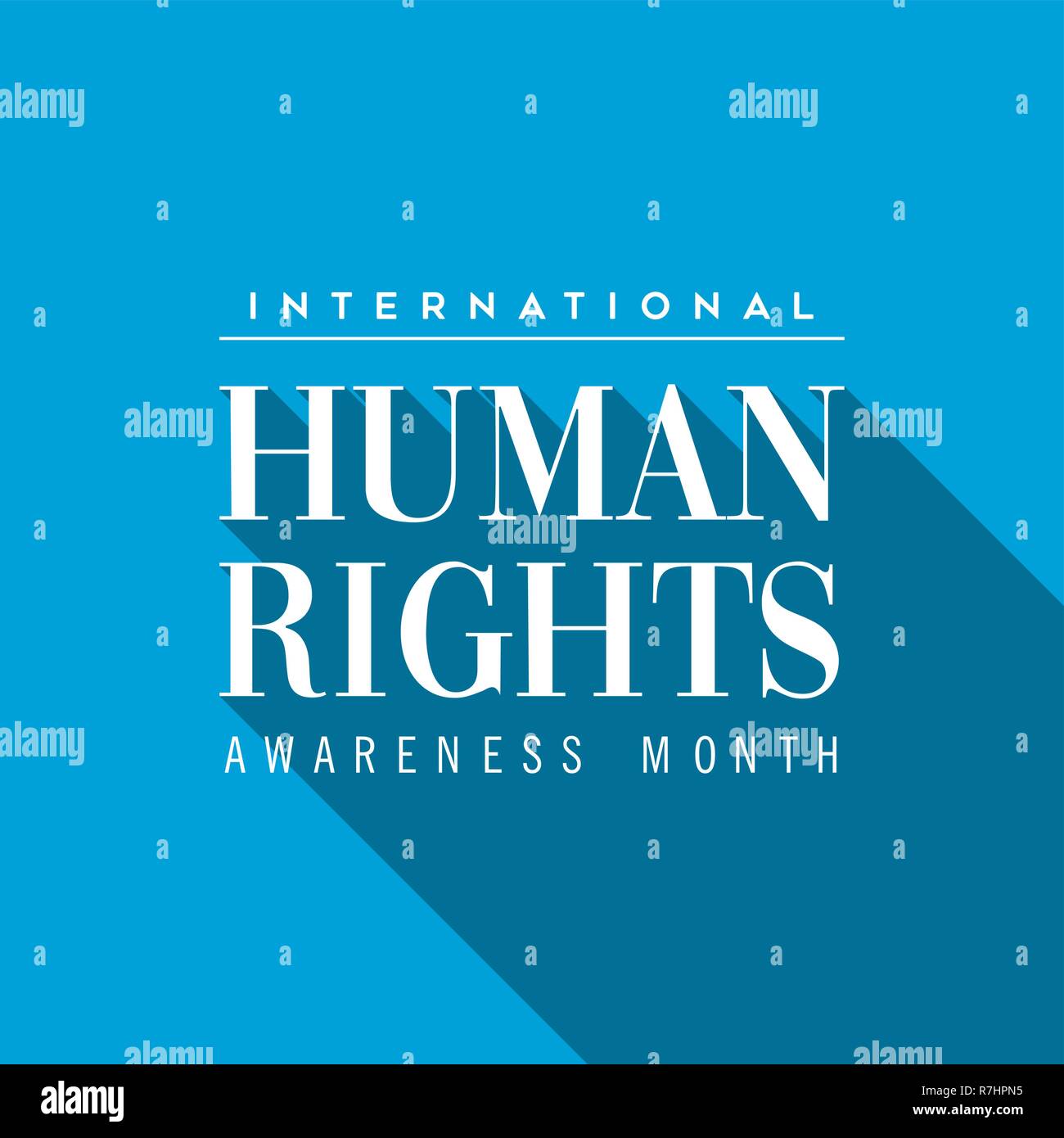 International Human Rights awareness month illustration for global ...