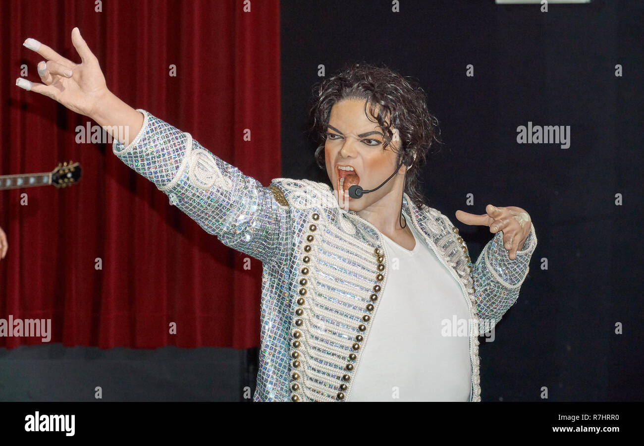 MONTREAL, CANADA - SEPTEMBER 23, 2018: Michael Jackson, American singer ...